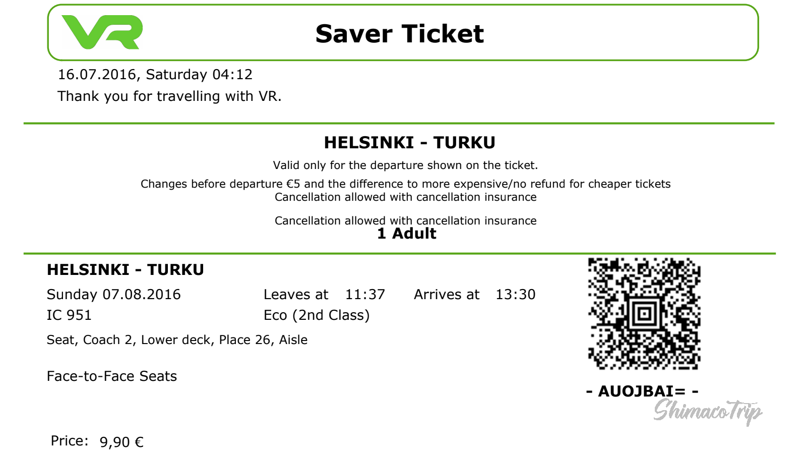 finland-vr-ticket | ShimacoTrip